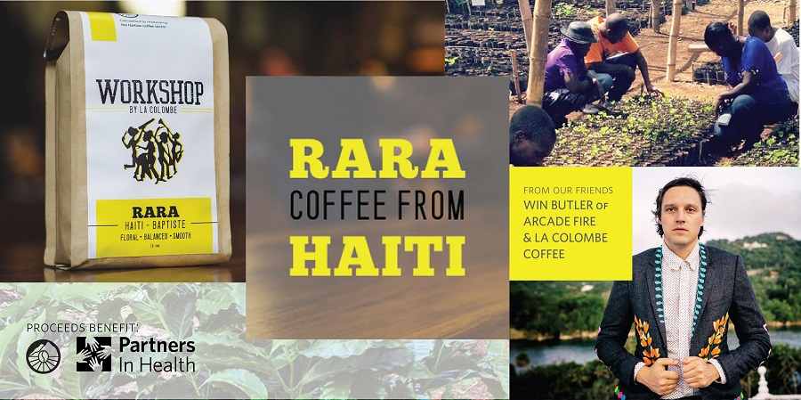 La Colombe Coffee and Arcade Fire Announce RaRa Coffee | Partners In Health